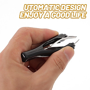 Lurrose Automatic Elastic Eyebrow Tweezer Retractable Tweezer for Eyebrow Removal (Color Random)