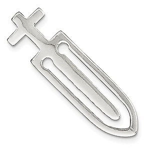 Diamond2Deal Sterling Silver Cross Bookmark