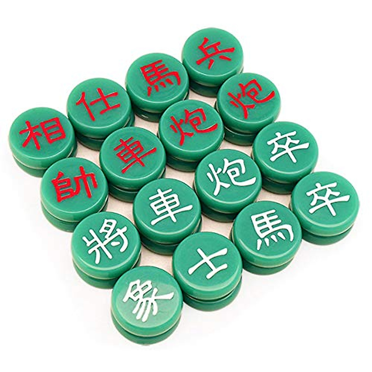 Luoyer 12.5inch Portable Chinese Chess Set with Folding Board and Magnetic Piece Traditional Xiangqi Classic Educational Strategy Games Board Games for 2 Players (Red Board Green Piece)