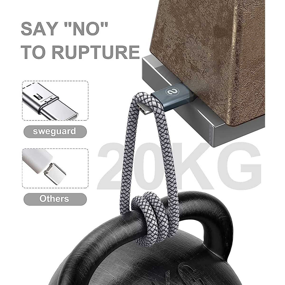 USB C to USB C Cable [2-Pack 6.6ft] PD 60W iPhone 16 Charger Nylon Braided Cord for iPhone 16 15 Pro Max Plus MacBook iPad Pro Air Mini Samsung S24 S23 S22 S21 S20 S10 Note 20 10 Flip LG Moto Pixel LG