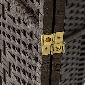 Sorbus 8 Panel Room Divider 6 ft. Tall - Privacy Screen, Extra Wide Double Hinged Panels, Diamond Double-Weaved, Partition Room Dividers and Folding Privacy Screens, Wall Divider for Room Separation