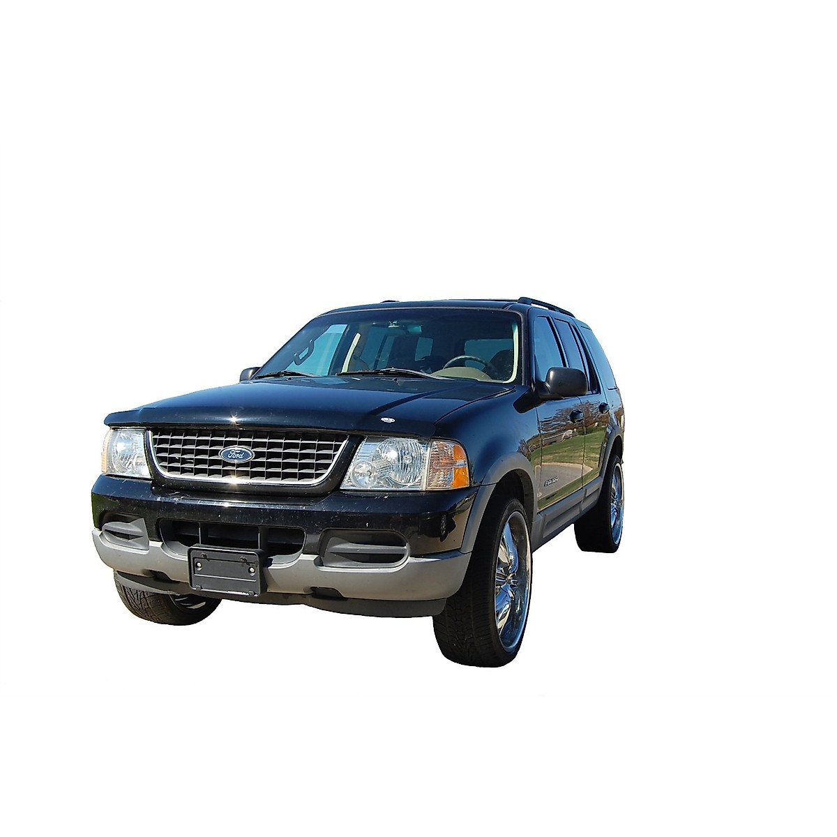 Auto Ventshade [AVS] Hoodflector | Low Profile, Smoke Color | 21431 | Fits 2002 - 2005 Ford Explorer