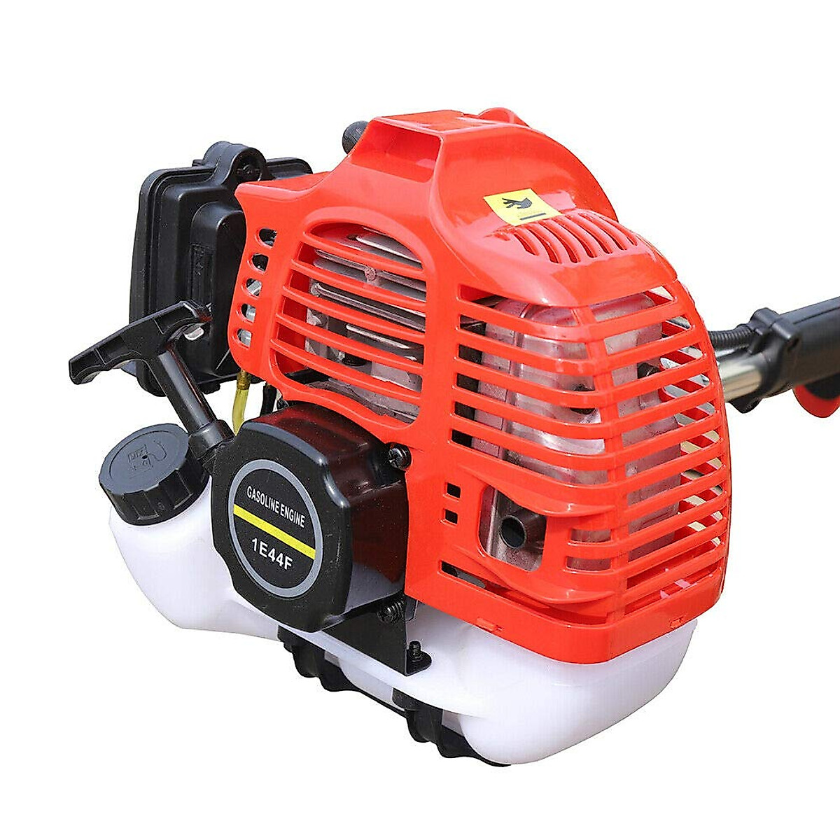 2-Stroke Garden Tiller Gas Powered Cultivators Single Cylinder Cordless Tiller Electric Handheld Garden Weeder Weeding Machine Gasoline for Cutting Grass Wheat Tea Tree 42.7CC