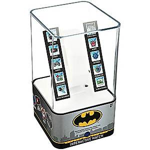 Accutime Kids DC Comics Batman Black Educational Learning Touchscreen Smart Watch Toy for Boys, Girls, Toddlers - Selfie Cam, Learning Games, Alarm, Calculator, Pedometer & More (Model: BAT4740)