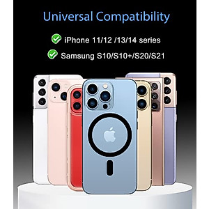 Metal Ring Adhesive Sticker Rings for iiPhone 12 13 14 15 Case Converter Kit Accessories, Magnetic Car Magnet Mount Adapter Metal Rings (not Magnet), White, 4pcs