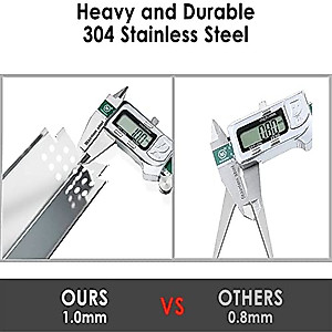 Hisencn 304 Stainless Steel Grill Parts Kit for Home Depot Nexgrill 720-0830H Gas Grill, Grill Burner, Heat Plate, Cooking Grids Replacement Parts