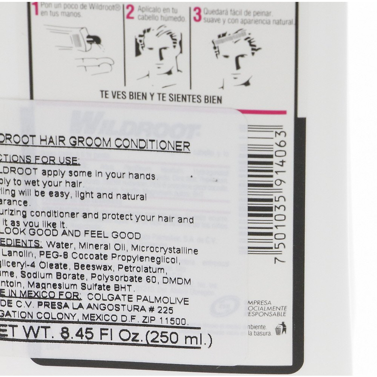 Wildroot Leave in Conditioner 250ml - Acondicionador (Pack of 3)