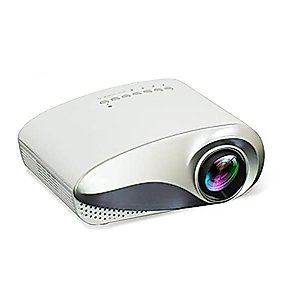 CXDTBH LED Mini Portable Home Media Player 800 Lumens Support 1080P Playback Compatible USB Projector ( Color : White-Fruit peach5 )