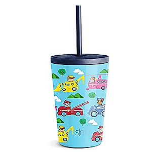 Simple Modern Paw Patrol Toddler Cup with Lid and Silicone Straw | Kids Water Bottle Tumbler Insulated Stainless Steel Thermos | Classic Collection | 12oz, Paw Patrol Adventures
