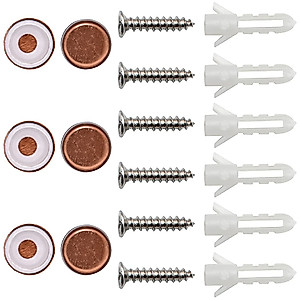 Dianoo 30.5cm Bronze Wine Glass Rack Under Cabinet, Wine Glass Holder Gold Under Shelf, Stemware Rack, Wine Glasses Storage Hanger, 3 Rows