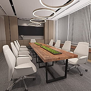 72” Kitchen & Dining Room Tables for 6-8 Person, Modern Farmhouse Rectangular Dining Table 72 with Metal Frame, 36 by 72 Dining Room Table for Home Office Furniture Rustic Brown