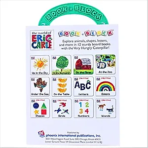 World of Eric Carle, My First Library 12 Board Book Set - First Words, Alphabet, Numbers, and More! Baby Books - PI Kids