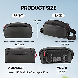 Gepicest Carrying Case for Steam Deck Rog Ally Switch Hori Split Pad Pro Handheld Console Accessories Dock Station AC Charger Soft Sling Shoulder Carry Bag Daily Travel Portable Game Case Red Black