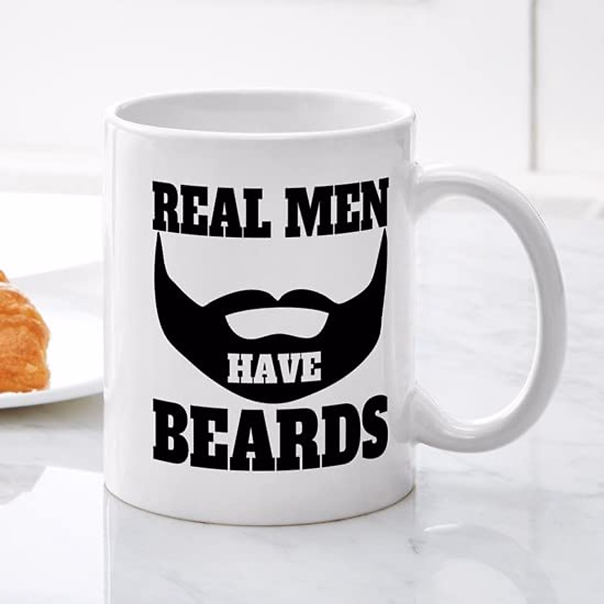 CafePress Real Men Have Beards Mugs Ceramic Coffee Mug, Tea Cup 11 oz