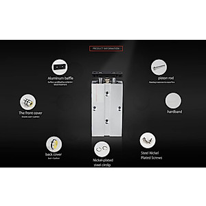 Othmro 20mm Bore 500mm Stroke Air Cylinder Double Action Aluminium Alloy Penumatic Air Cylinder (MAL20 x500)