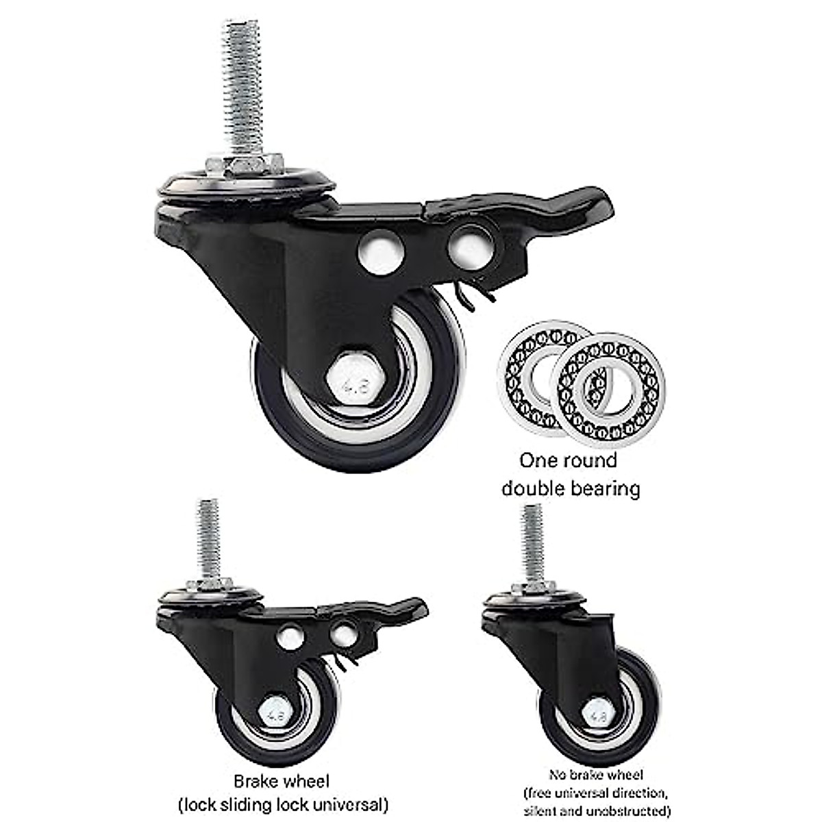RUDINO,Planter Caddy,Rolling Plant Stand,Planter Caddy with Wheels,Plant Roller Base,Plant Stand with Wheels,Plant Caddy with Wheels Heavy Duty - Mesh Surface, with Brake Wheel - for Indoor Planters