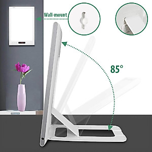 Light Therapy Lamp UV-Free 12000 Lux with Sunrise Sunset Simulation, Wake-up Light with 40 Level Adjustable Brightness, 5 Timer Function, Full Spectrum LED Sunlight for Home Office