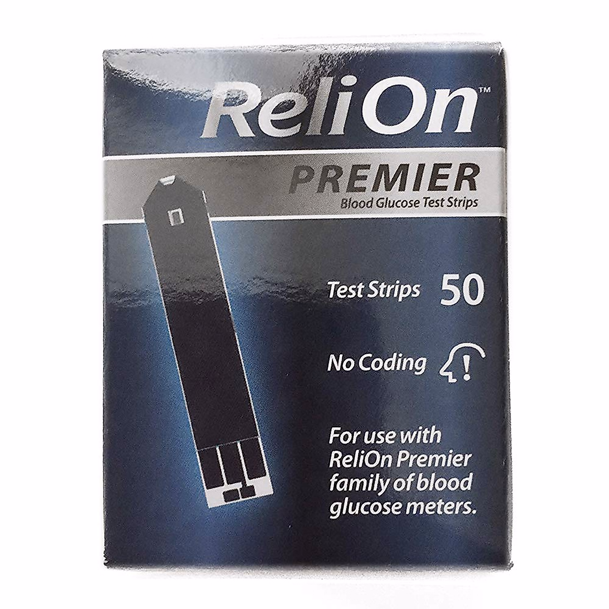 ReliOn Premier Blood Glucose Test Strips, 50 Ct