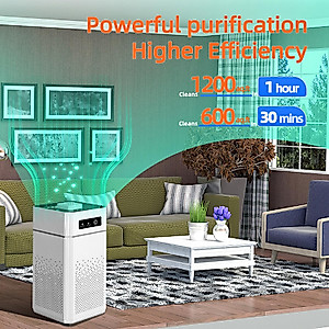 2 Pack Air Purifiers for Bedroom HEPA Air Purifier With Aromatherapy Function For Pet Smoke Pollen Dander Hair 20dB Air Cleaner For Office Living Room/Kitchen