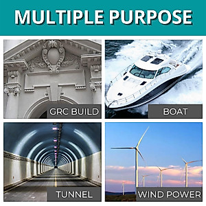 1 Quart Fiberglass Filler (3/4") with Great Dispersion, Premium Fiberglass with Super Strength, Multi-Purpose Fiber Glass for Countertop, Basements Floors, Fireplace Surrounds, Etc. - by TITGGI