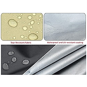 WULEE Outdoor Porch Swing Canopy Waterproof Top Cover, Garden Patio Swing Seat Replacement Canopy Awning Canopy Cover (77'' x 49'', Canopy Only) (Black)