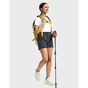 Viodia Women's 5" Hiking Golf Shorts with Pockets High Waist Stretch Cargo Short Shorts for Women Casual Summer Walking Steel Grey