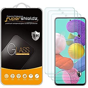 Supershieldz (3 Pack) Designed for Samsung Galaxy A53 5G / A52 / A52 5G / A51 / A51 5G / A51 5G UW Tempered Glass Screen Protector, Anti Scratch, Bubble Free