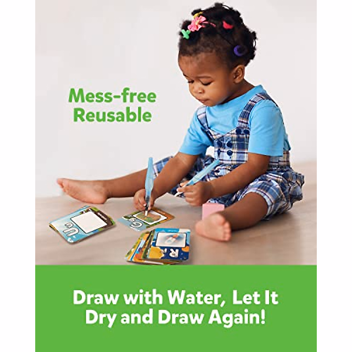 Coogam Alphabet Water Coloring Cards, Aqua Painting Doddle Flashcards, Drawing 26 Letters ABC Words, Educational Learning Toy Gift for 3 4 5 Year Old Kids Toddlers