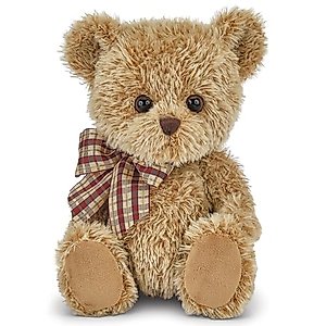 Bearington Collection Baby Shaggy The Brown Teddy Bear Plush, 11 Inch Bear Stuffed Animal