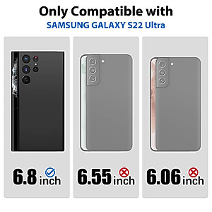 Nillkin Phone Case 2022, CamShield Pro Case with Slide Camera Cover, Slim Case for Samsung s22 ultra 5g case 6.8'' - Black