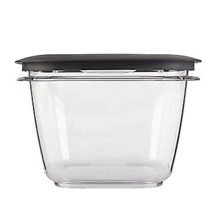 Rubbermaid Premier Easy Find Lids 7-Cup Meal Prep and Food Storage Container, Grey |BPA-Free & Stain Resistant