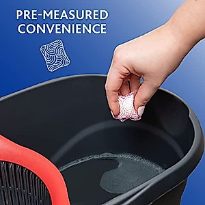 O-Cedar EasyWring RinseClean Microfiber Spin Mop & Bucket Floor Cleaning System & PACS Hard Floor Cleaner & PACS Hard Floor Cleaner, Lavender Scent 10ct (1-Pack)