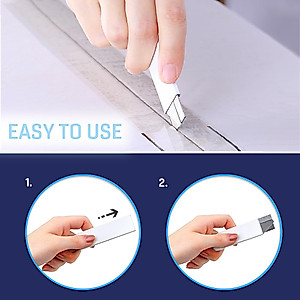 CANOPUS Box Cutters Retractable, Handy Cardboard Opener, Tap Open-Close, Utility Knife Set for Boxes, Packages and Papers, Works Also as Scraper, Full Metal Body, Box of 12, Made in USA