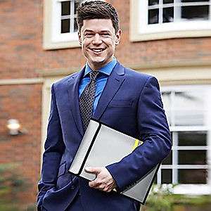 Fireproof Waterproof Money Document Bag - 15" x 11" Upgraded Zipper Bags, Fire & Water Resistant Storage Organizer Pouch for A4 A5 Documents Holder,File,Cash,Jewelry,Passport,Tablet,Laptop (Gray)