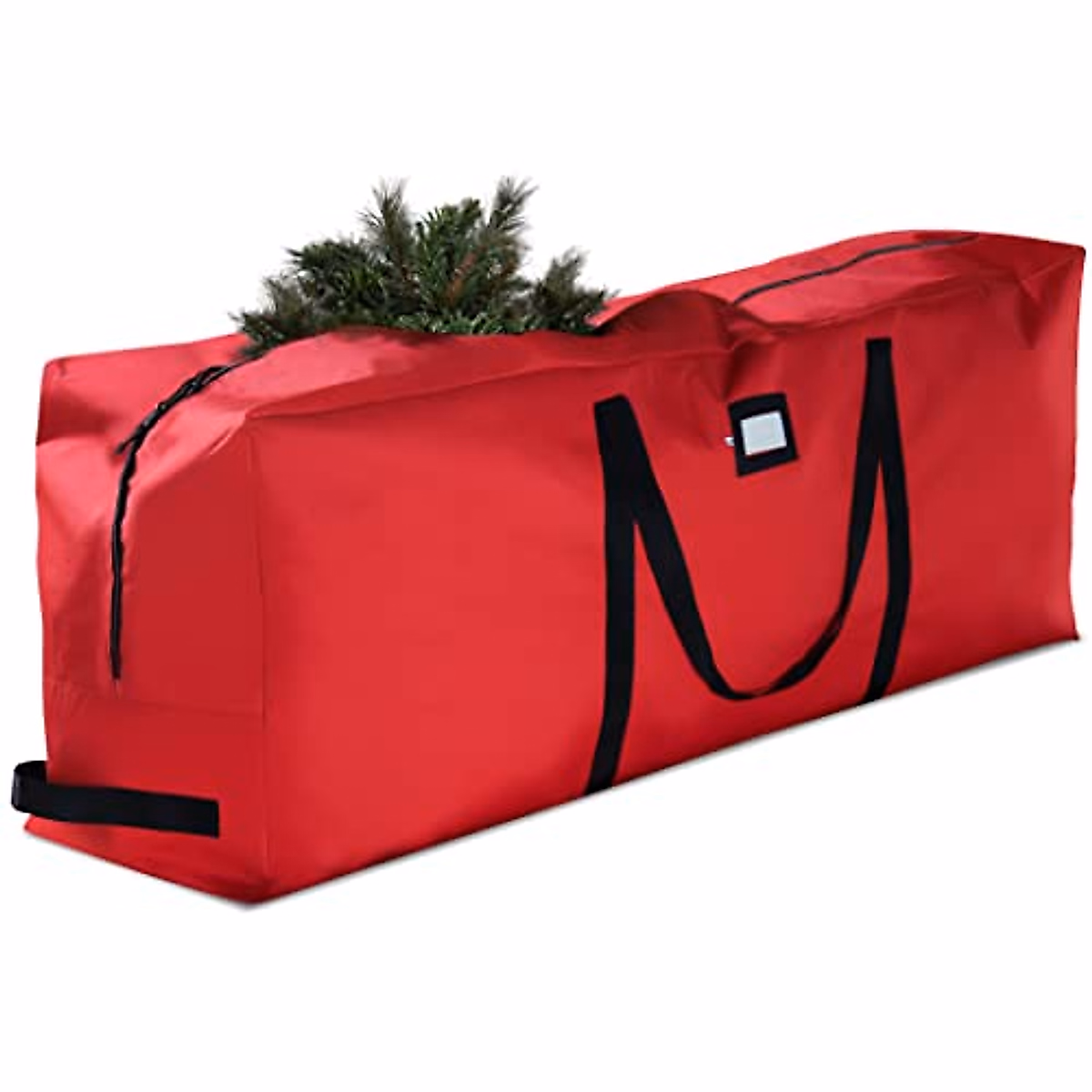 Zober Premium Christmas Tree Storage Bag - Fits Up to 9 ft Tall Artificial Disassembled Trees, Durable Handles & Sleek Dual Zipper - Holiday Xmas Bag Made of Tear Proof 600D Oxford - 5-Year Warranty