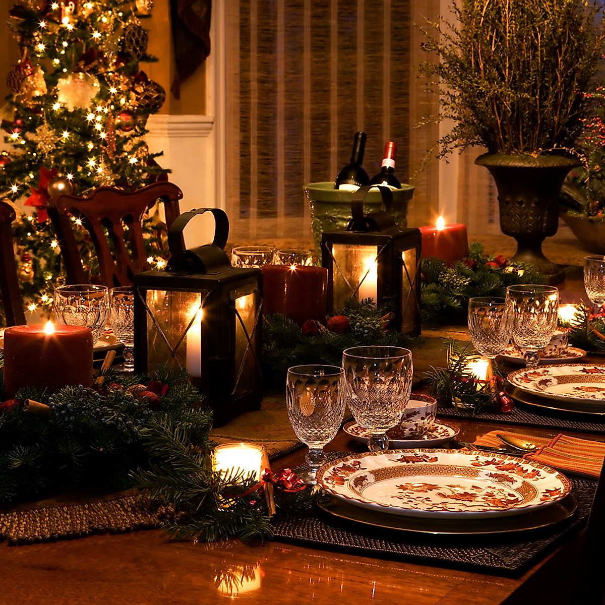 Set of 4 Stainless Steel Charger Plates - Handmade 12" Service Plates, Accent Plates, Decorative Tray & Hors d'oeuvre Tray