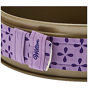 Wilton Bake-Even Cake Strips for Evenly Baked Cakes, 2-Piece Set, Purple, Fabric