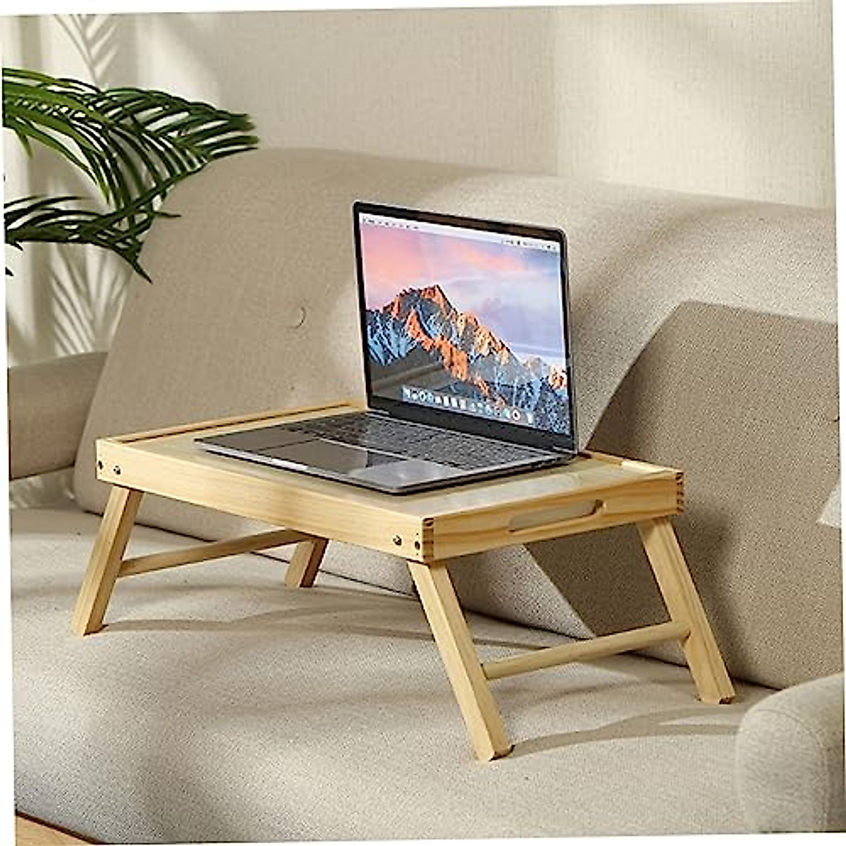 MAGICLULU 1pc Computer Desk Study Desk Foldable Breakfast Table Mini Size Breakfast Tray Serving Bed Tray Wooden Pallets Folding Trays Wooden Desk Study Table Laptop Table Home Writing Table