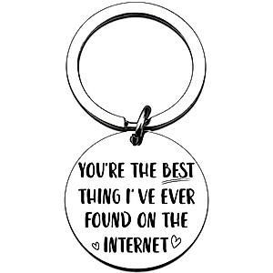 igvean Valentine Gifts for Him Funny Boyfriend Gifts Anniversary Birthday Gifts for Him Boyfriend Romantic Gift for Her Keychain for Boyfriend