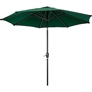 Global Industrial 8-1/2'H Outdoor Umbrella, Olefin, Green