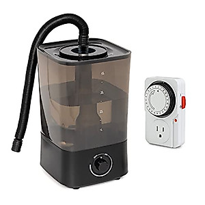 Reptile Fogger 4.5L Top Filling Terrariums Humidifier Reptile Mister Lizard Tortoise Amphibian Foger with Hose for Reptiles, Amphibians, Herps, Vivarium(Dial Knob)