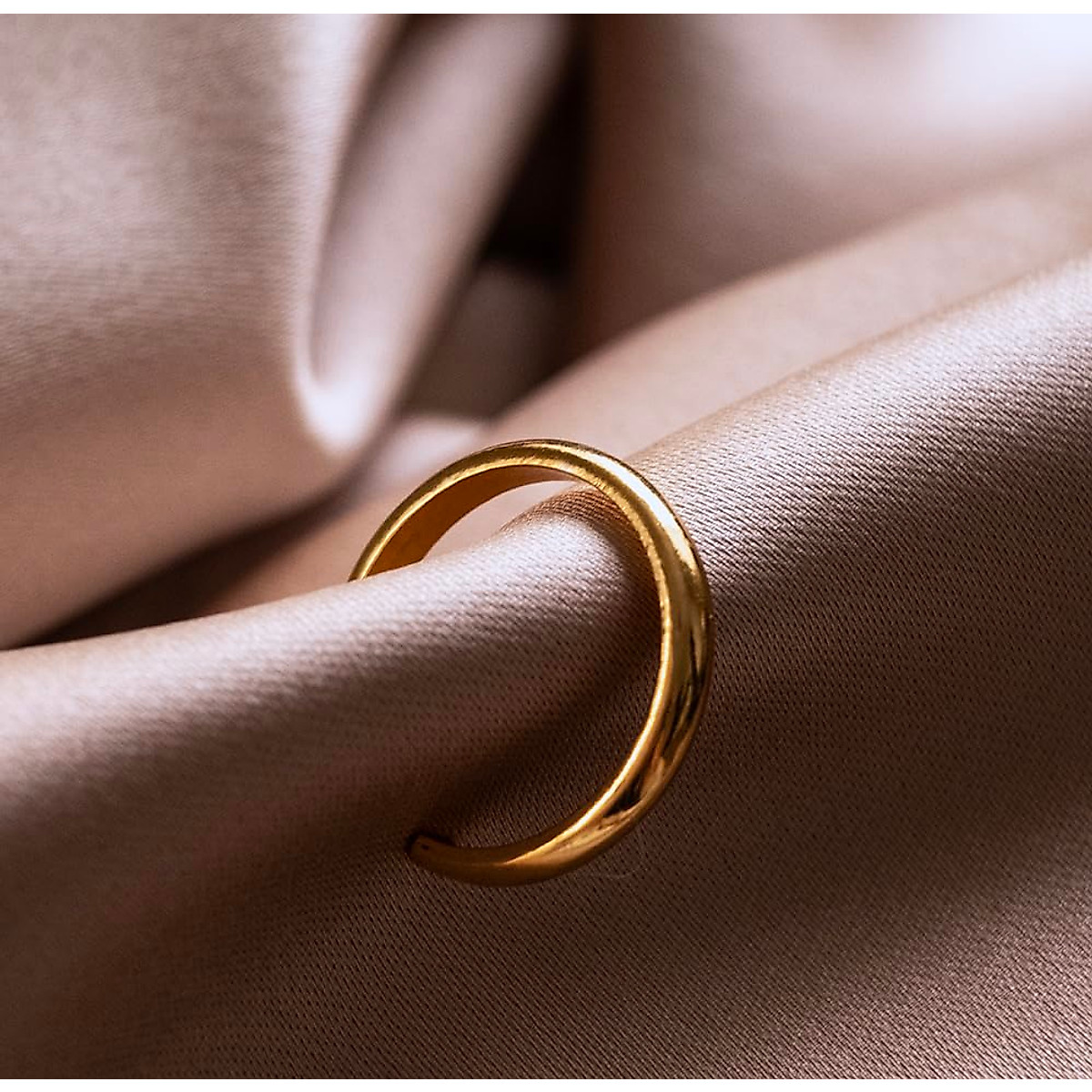 Hoops & Loops Yellow Gold Flashed Sterling Silver High Polished Plain Simple Toe Ring