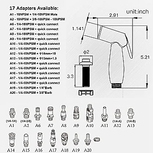Houtingmaan Kitchen Sink Sprayer,Dual Function Kitchen Side Sprayer with Adjustable Flow Controller,Kitchen Sprayer Head Replacement Brushed Nickel,Side Sprayer for Kitchen Sink with Hose and Holder