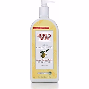 Burt's Bees Richly Replenishing Body Lotion, Cocoa & Cupuacu Butters 12 oz (Pack of 2)