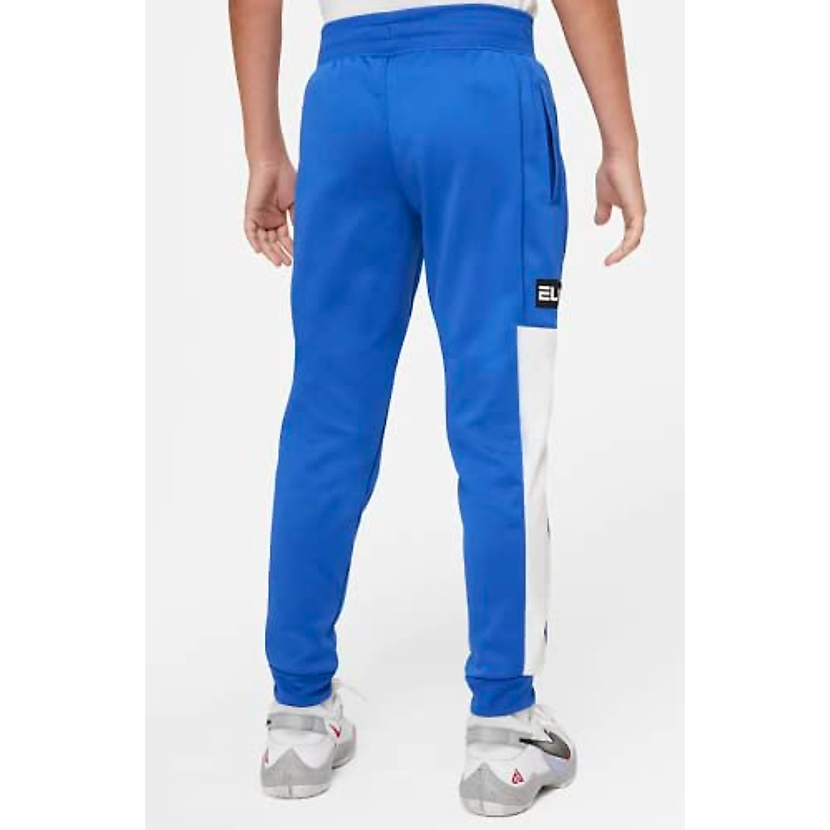 Nike Big Boys Therma-Fit Elite Basketball Pants (Game Royal/White, Medium)