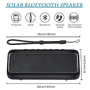 YPWA Bluetooth Speaker,High Power 12W,36 Hours Playback Time (Built-in 5000mAh Battery)