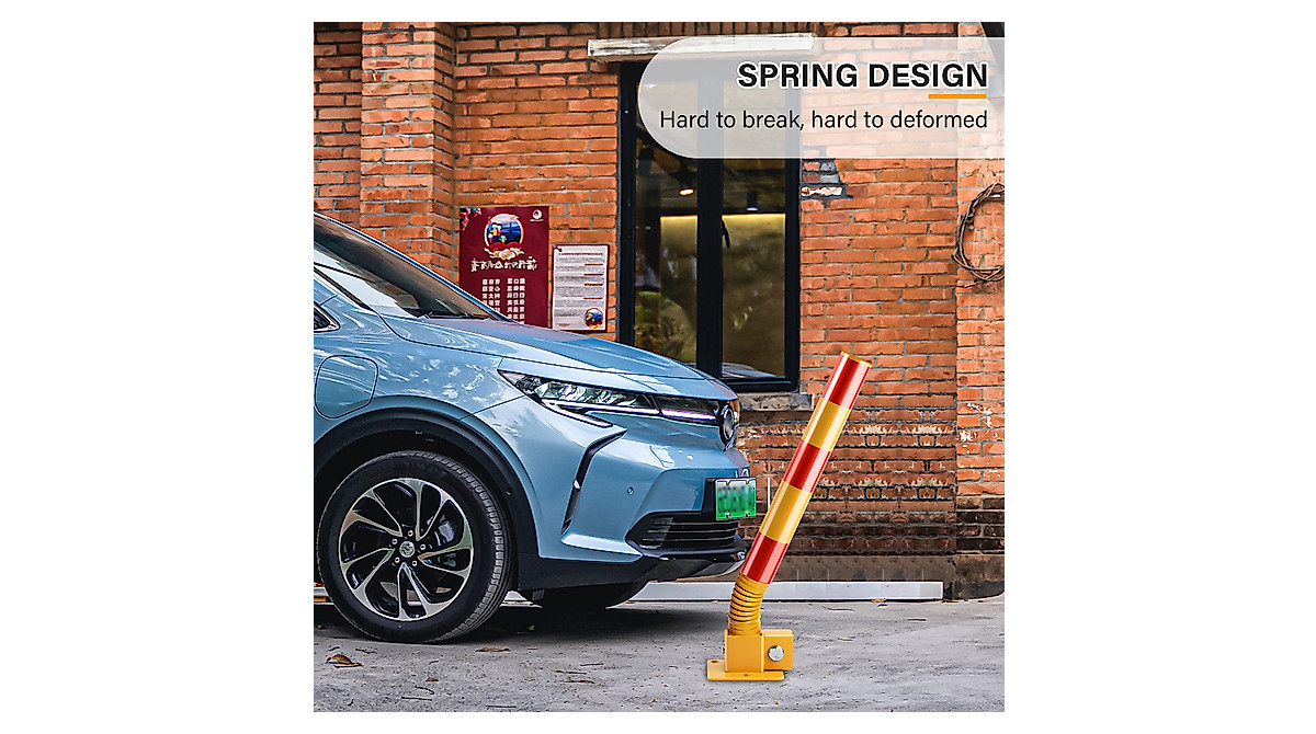 Heavy Duty Spring Parking Barrier for Driveway Protection