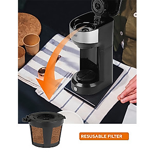 Commercial CHEF Coffee Machine, Single Serve Coffee Maker, Portable Coffee Maker Single Serve with 13 Ounce Water Tank & One Touch Button for Coffee Brewing