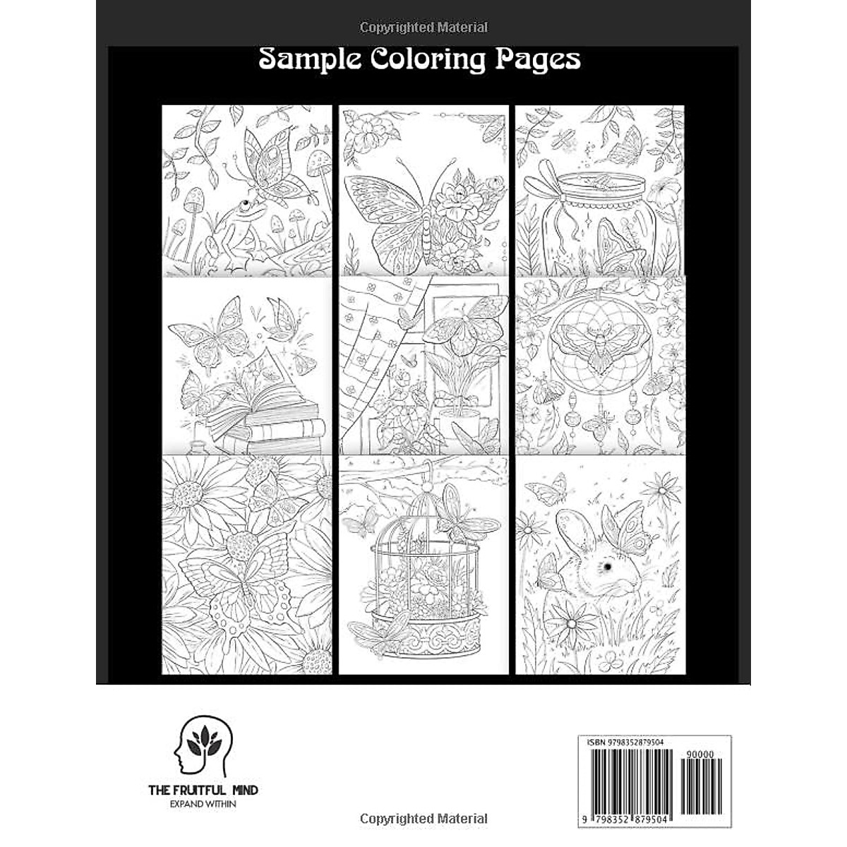 Butterflies Adult Coloring Book: Beautiful Butterfly Designs with Lovely Flowers, Cute Animals and Relaxing Nature Scenes for Stress Relief and Relaxation