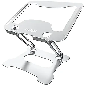 Targeal Adjustable Laptop Stand,Portable Desk Laptop Computer Stand Riser&Multi-Angle Stand with Heat-Vent to Elevate Laptop Holder for Mac,Notebook,Lenovo More10-17 Laptop (Silver)